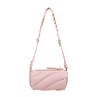 Fiorucci Leder-Schultertasche mit verstellbarem Riemen - - Bags - Damen - Rosa - ONE SIZE