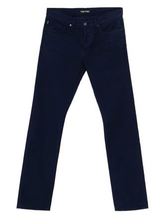 Tom Ford button-fastening trousers - Blau