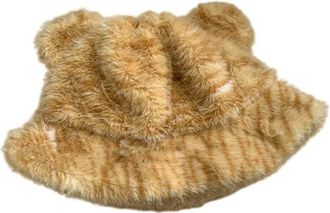 Generic Écharpe poilue | col rayé tigre/chapeau poilu - Foulards chauds et confortables, écharpe douce à la mode, cache-cou léger pour lautomne et lhiver, sca