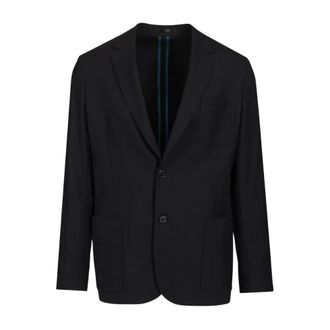 Paul Smith Ungef&uuml;tterter Wollblazer - - Jackets - Herren - Schwarzk - 2XL
