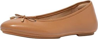 FitFlop Femme Delicato Bow Soft Leather Ballet Flats Ballerines, Beige Sable, 40 EU Étroit
