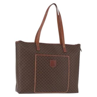 Celine Pre-owned Vintage Canvas Tote Bag - Femme - Pre-owned - Brun - Taille: ONE Size