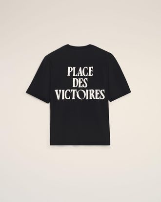 Ami T-shirt noir imprim&eacute; en coton Place des Victoires Noir - XXXL - Unisex
