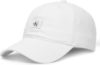 Calvin Klein Cap Monologo Woven Patch Bb Cap LV04D5077G Wei&szlig;