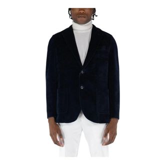 Circolo 1901 Veloursjacke Rever 9 - - Jackets - Herren - Blau - XL