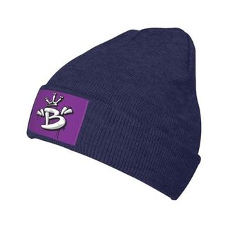 Generic Classique Bonnet Tricot&eacute;, Lettre B du Street Art, Chaud Beanie Hiver, Bonnet Hiver Chaud Tricot pour Femme, Sports, Adultes
