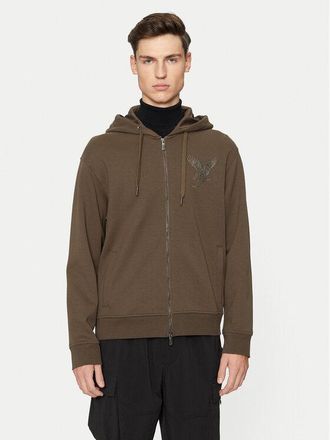 A|X Armani Exchange Sweatshirt 6DZMAF ZJKBZ 1897 Grün Regular Fit