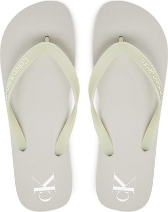 Calvin Klein Jeans Zehentrenner Calvin Klein Jeans Beach Sandal Transparent Tpu YM0YM01267 Grau