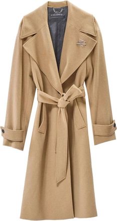 Karl Lagerfeld Femme, Manteaux, Brun, Taille: 36 FR Manteau en laine douce