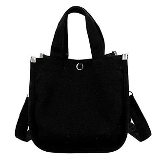 Generic Plusieurs couleurs disponibles Sac en toile &agrave; franges Sac de plage d&eacute;t&eacute; Sac &agrave; main de grande capacit&eacute; pour les femmes Embrayage Esclave Cylindre, Noir