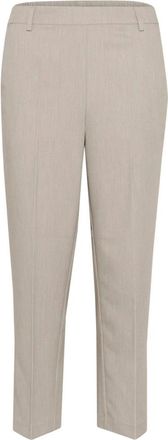 Kaffe Femme, Pantalons, Gris, Taille: 36 FR Pantalon taille haute raccourci Elephant Skin