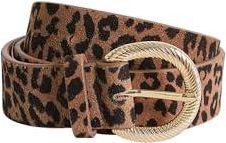 Grain de Malice Ceinture cro&ucirc;te de cuir femme - Beige camel - Taille 38/40