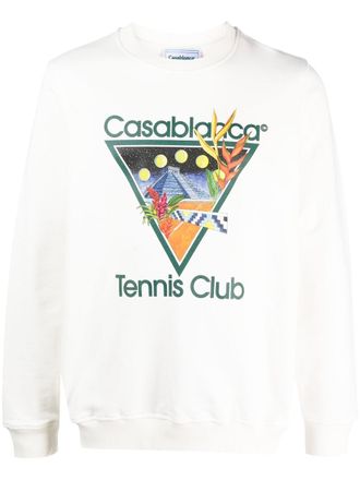 Casablanca sweat &agrave; imprim&eacute; Tennis Club Icon