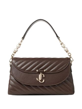 Jimmy Choo London petit sac port&eacute; &eacute;paule Curve en cuir - Marron