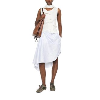 J.W.Anderson Femme, Jupes, Multicolore, Taille: 32 FR Asymmetric Draped Midi Skirt