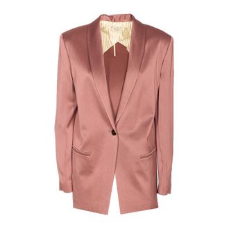 Alysi Femme, Vestes, Rose, Taille: 40 FR Blazer Svicola Liquid Satin