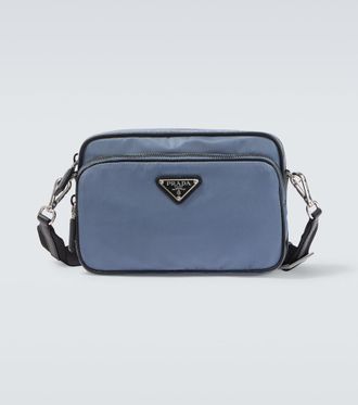 Prada Schultertasche aus Re-Nylon mit Leder