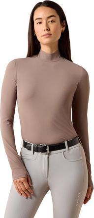 Ariat Womens SolVeil Baselayer Top Long Sleeve in Iron, Size 2X-Small, by Ariat