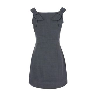 Shushu/Tong Kurzes Kleid mit Schleifen-Tr&auml;gern - - Dresses - Damen - Grau - 2XS