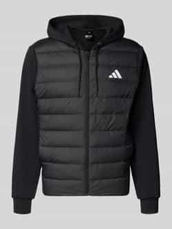 adidas Steppjacke mit Kapuze und Logo