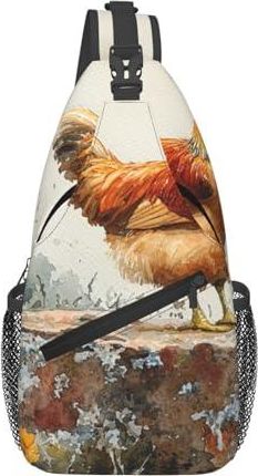 Generic Sac &agrave; dos de voyage &agrave; bandouli&egrave;re pour homme Motif coq