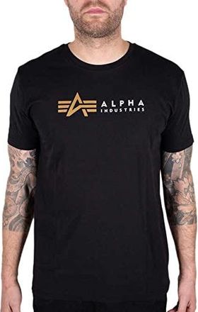 Alpha Industries Alpha Industries Indutries Alpha Label T-Shirt pour Homme, Black