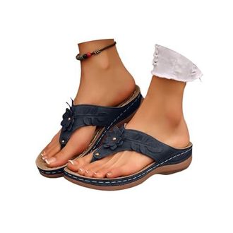 Generic Sandales orthopédiques pour femme avec soutien de la voûte plantaire, sandales compensées confortables pour femme 2026, chaussures dété décontractées 