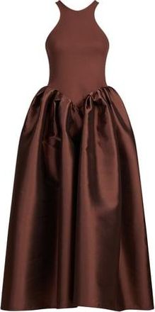 Marques Almeida Robe longue en coton m&eacute;lang&eacute;