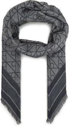 Calvin Klein Tuch Emblem Aop Jacquard Square Scarf LV04F8080G Schwarz