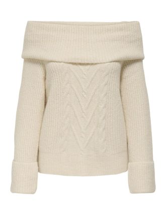 Only Onlluna Ls Off Shoulder Pullover KNT
