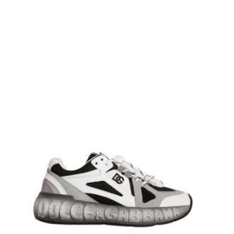 Dolce & Gabbana Bounce 12 Nylon- und Kalbsleder-Sneakers - - Shoes - Herren - Schwarzk - 35 EU