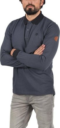 Blend Langarm-Poloshirt BHRalle Longsleeve mit verlängerter Rückenpartie
