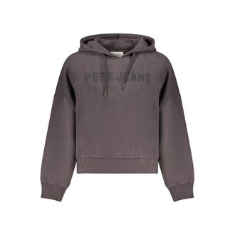 Pepe Jeans London Schwarzes Baumwoll-Damen-Sweatshirt