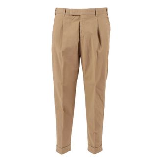 Pantaloni Torino Homme, Pantalons, Beige, Taille: S Pantalon &agrave; rabat pliss&eacute;