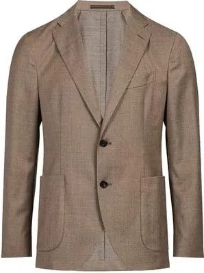 Slowear Blazer droit en laine vierge m&eacute;lang&eacute;e