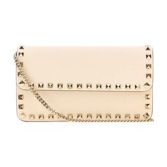 Valentino Garavani Rockstud Clutch - - Bags - Damen - Wei&szlig; - ONE SIZE