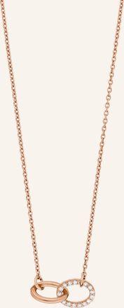 Leaf Halskette Eternal Touch Aus 14 Karat Roségold Mit Diamanten rosegold