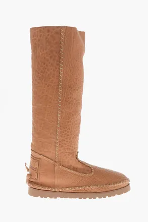 Dsquared2 Stiefel CAMPING Aus Leder Mit Vintage-Effekt Dsquared2