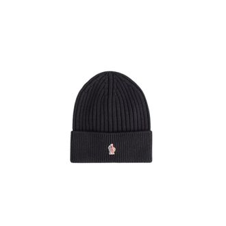 Moncler Wool Beanie - - Accessories - unisex - Schwarzk - ONE SIZE