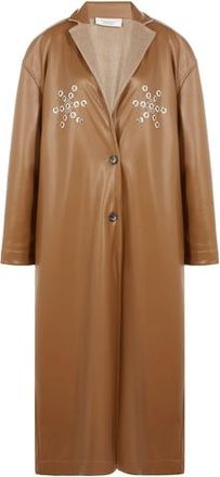 victoria/tomas Manteau r&eacute;versible en laine et eco-cuir