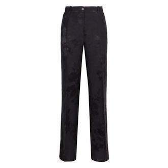 P.A.R.O.S.H. Blumenmuster Leinenhose - - Trousers - Damen - Blau - L