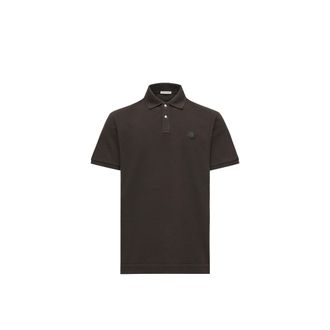 Moncler Moncler Logo Patch Cotton Piquet Polo Shirt, Men, Green, Size: 3xl