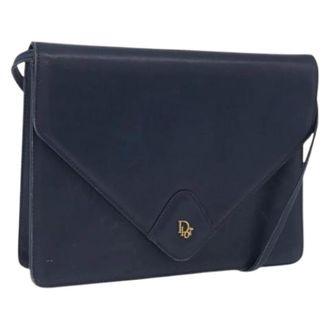 Dior Pre-owned Toile sacs-dior - Femme - Pre-owned - Bleu - Taille: ONE Size