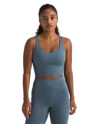 The North Face Jaida - Lang geschnittener Sport-BH in Blau