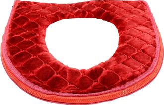 NUOBESTY OSALADI Universeller Wc Sitzbezug mit Rei&szlig;verschluss Gepolstert Warmes Weiches Sitzkissen f&uuml;r Toiletten Ganzj&auml;hrig Nutzbar Fusselfrei und Farbecht