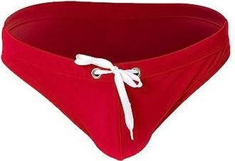 Generic Trunks Short de bain pour homme - Collants sexy &agrave; taille basse - Pour vacances, plage, imprim&eacute; - Maillot de bain pour adulte, rouge, XL taille courte