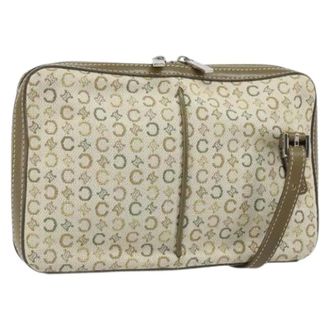 Celine Pochette Vintage en Toile Pre-owned - Femme - Pre-owned - Vert - Taille: ONE Size