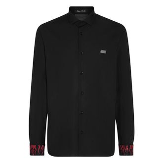 Philipp Plein Homme, Chemises, Noir, Taille: S Shirt Sugar Daddy Flame