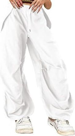 Generico Pantalon de sport pour femme large pantalon de jogging pour femme avec poches courbes, pantalon de surv&ecirc;tement ample avec cordon de serrage doux et co