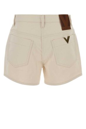 Valentino Garavani Denim Shorts - Beige